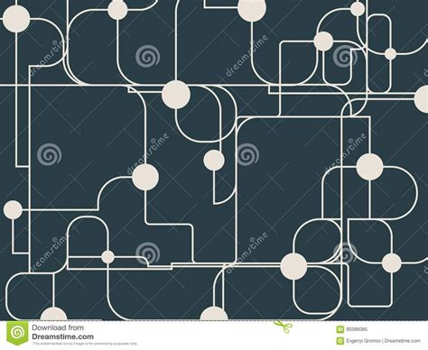 Molecule And Communication Background Vector Illustration Stock