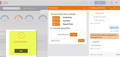 File Upload Through The Smartzone Chatbot Interface Isnt Working