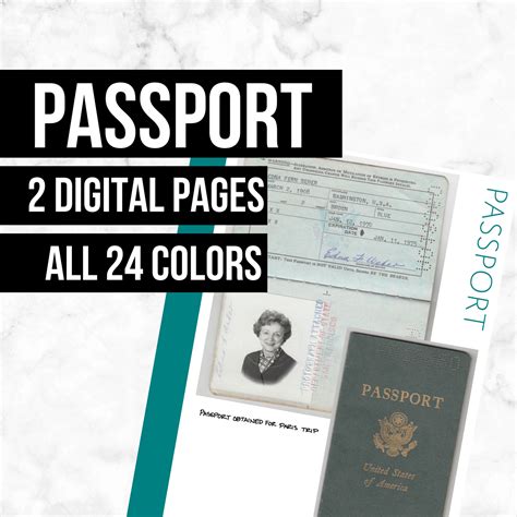 Printable Passport Pages