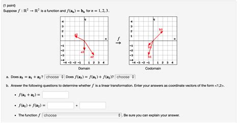 Solved 1 Point Suppose F R2 R2 Is A Function And F An Chegg Com