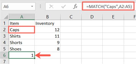How To Find A Value S Position With MATCH In Microsoft Excel
