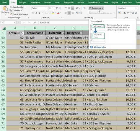 Textumbruch Excel Nervt
