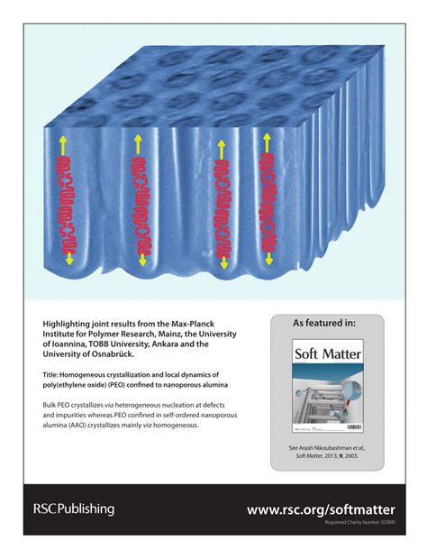 Pdf Homogeneous Crystallization And Local Dynamics Of Polyethylene Oxide Peo Confined To