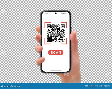 手机扫描qr码透明背景矢量图插图 向量例证 插画 包括有 任命的 按钮 图标 略写法 现有量 246488679