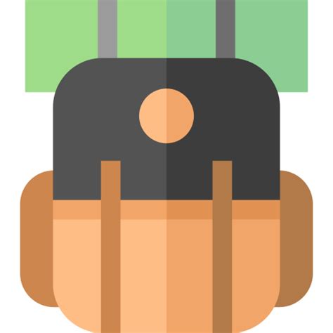 Camping Basic Straight Flat Icon