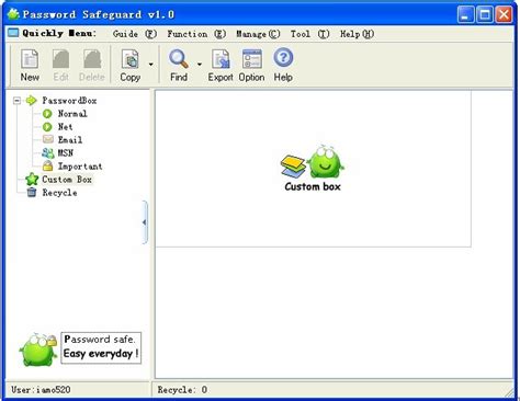 Password Safeguard Main Window Password Safeguardinc Password Safeguard Can Considerably