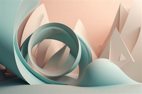 Premium Ai Image Mesmerizing Geometric Infinity Shape In A Serene