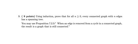 Solved 9 9 Points Using Induction Prove That For All N