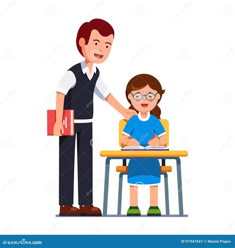 Escritura De Observación De Las Muchachas Del Estudiante Del Hombre Del