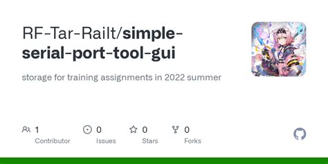 github rf tar railt simple serial port tool gui storage for training
