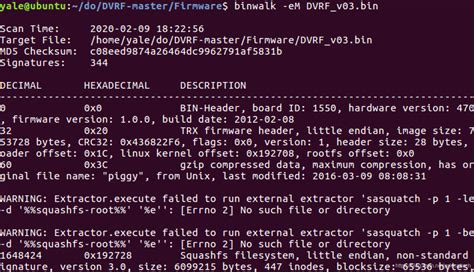Binwalk提取时报错sasquatch‘相关warning Extractorexecute Failed To Run External Csdn博客