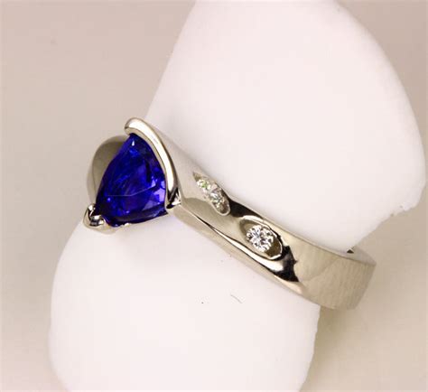 Trilliant Tanzanite Bypass Ring Tanzanite Jewelry Designs