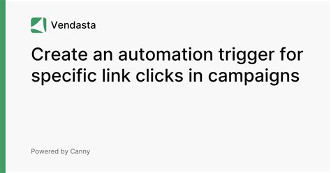 create an automation trigger for specific link clicks in campaigns