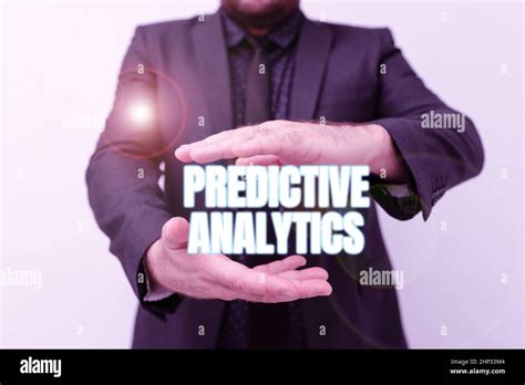 Sign Displaying Predictive Analytics Concept Meaning Optimize