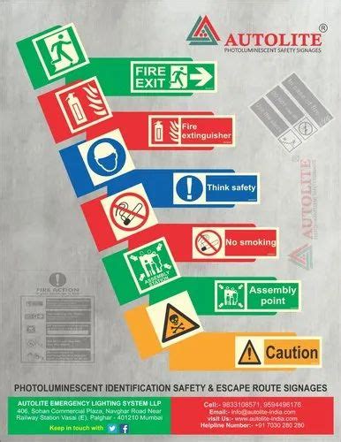 Metal Rectangular Exit Signage Board At Rs 1800 Piece In Mohali ID 25143601888