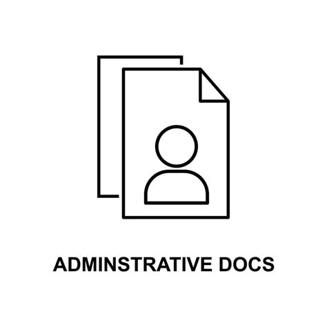 Administrative Documents Vector Icon 22761961 Vector Art At Vecteezy