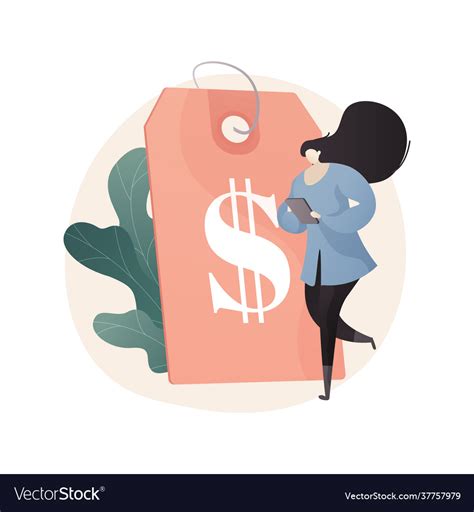 Pricing Abstract Concept Royalty Free Vector Image