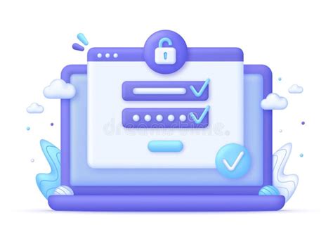 3d Correct And Incorrect Passwords Padlock And Password Icons Personal Data Protection On The