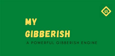 my gibberish conversion tool android app