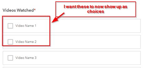 hide option values in a multi select question base esri community