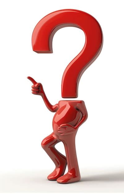 premium ai image 3d character an inquisitive figure adorned with a dynamic question mark