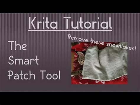 Krita Tutorial How To Use The Smart Patch Tool