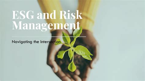 The Intersection Of Esg And Risk Management