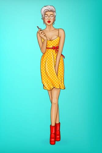 Cartoon Sexy Girl With Big Breasts Vector Images 81