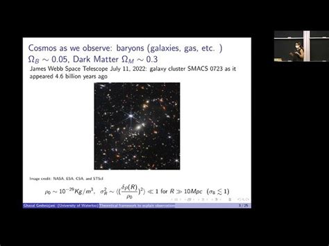 Free Video Introduction To Cosmological Perturbation Theory From Fields Institute Class Central
