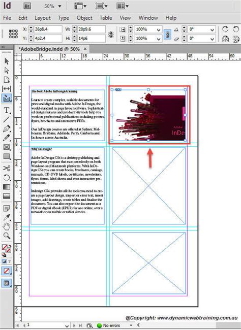 How To Place Graphics In Indesign Document With Adobe Bridge
