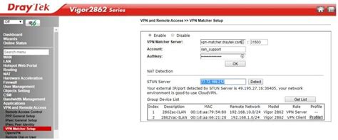how to setup vpn matcher with draytek routers draytek faq