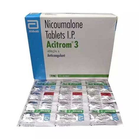 Nicoumalone Acitrom 3mg Tablet At ₹ 3623piece In Nagpur Id