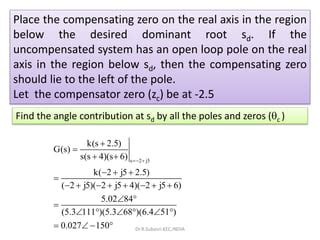 Root Locus Compensation PPTX