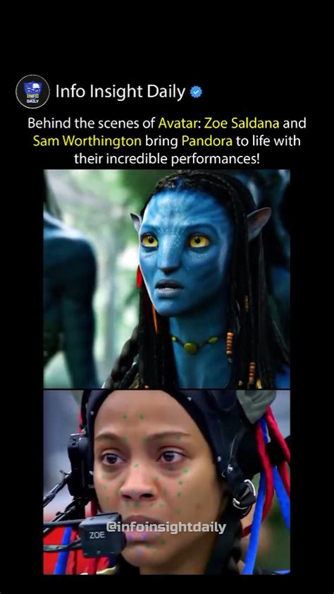 Zoe Saldana Avatar Behind The Scenes Avatar Behind The Scenes