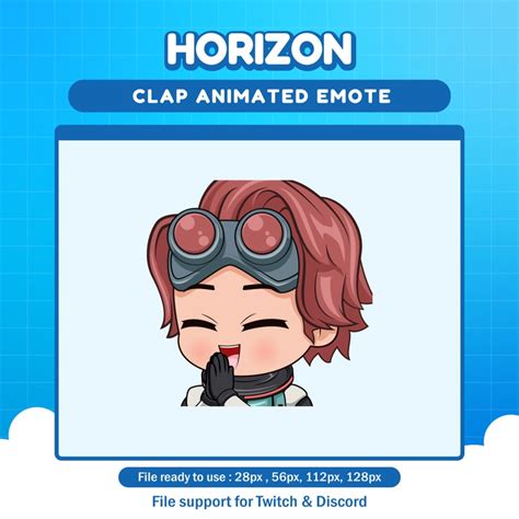 Horizon Clap Animated Emote Twitch Discord Digital Download Etsy