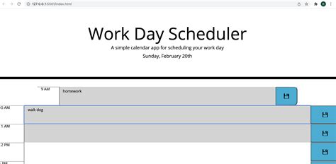Github Warrenrobert127work Day Scheduler