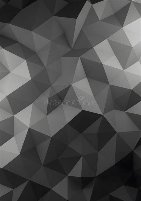 Black And Gray Polygon Mesh Design Stock Illustration Illustration Of Sharp Geometric 389112527