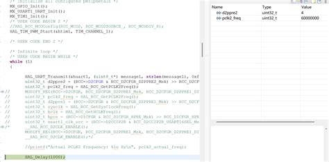 hal rcc getpclk2freq returns incorrect value whe