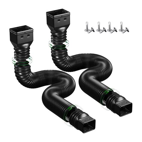 신제품 2 팩 레인 거터 다운 스파우트 확장 유연한 텔레스코픽 확장 파이프 다운 스파우트 드레인 익스텐더 커넥터 빗물 드레인 Aliexpress