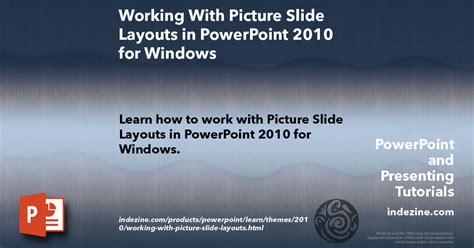 Working With Picture Slide Layouts In PowerPoint For Windows