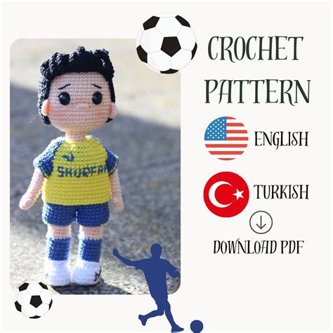 Cristiano Ronaldo Crochet Patterncrochet Football Player Pattern
