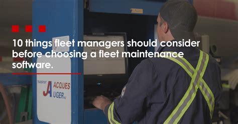 How To Choose The Best Fleet Maintenance Software 10 Criteria That Matter
