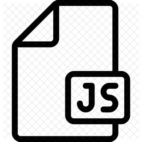 Java Script File Icon Download In Line Style