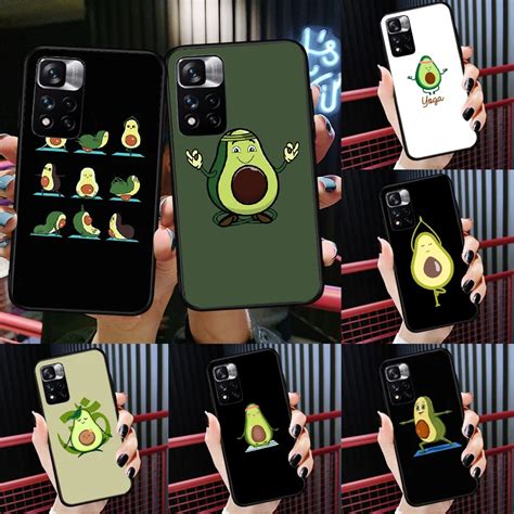 Avocado Yoga Case For Redmi Note 9 10 Pro Cover For Redmi Note 12 11
