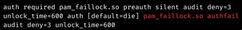 centos faillock set up guide