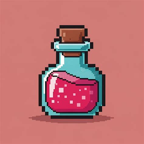 Pixel Art Potion Bottle Stock Illustrations 353 Pixel Art Potion