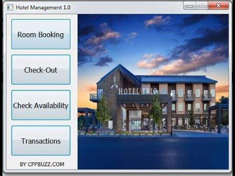 Project On Hotel Management In QT C YouTube