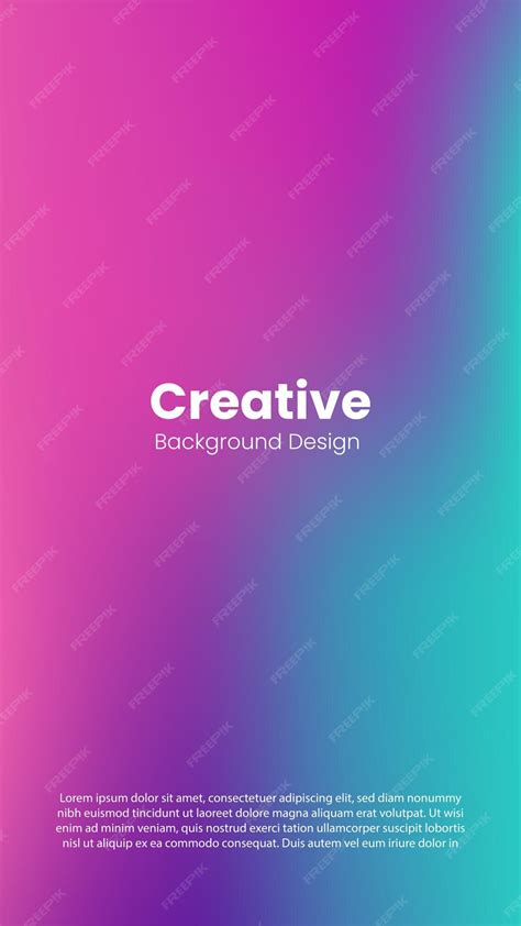 크리에이티브 모던 컬러 그라디언트 배경 디자인 템플릿 프리미엄 벡터