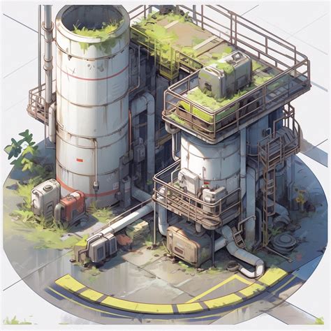 Premium Photo Isometric Rust Factory