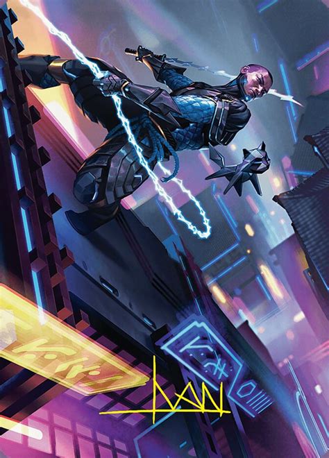 Kaito Cunning Infiltrator Kaito Cunning Infiltrator Foundations Art Series Mtg Print